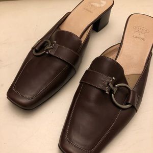 Joan & David Shoes | Joan David Lt Brown Mules | Poshmark